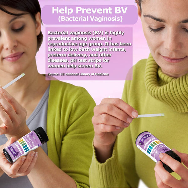 Vaginal pH Test Strips for Women. Helps Detect Bacterial Vaginosis ...